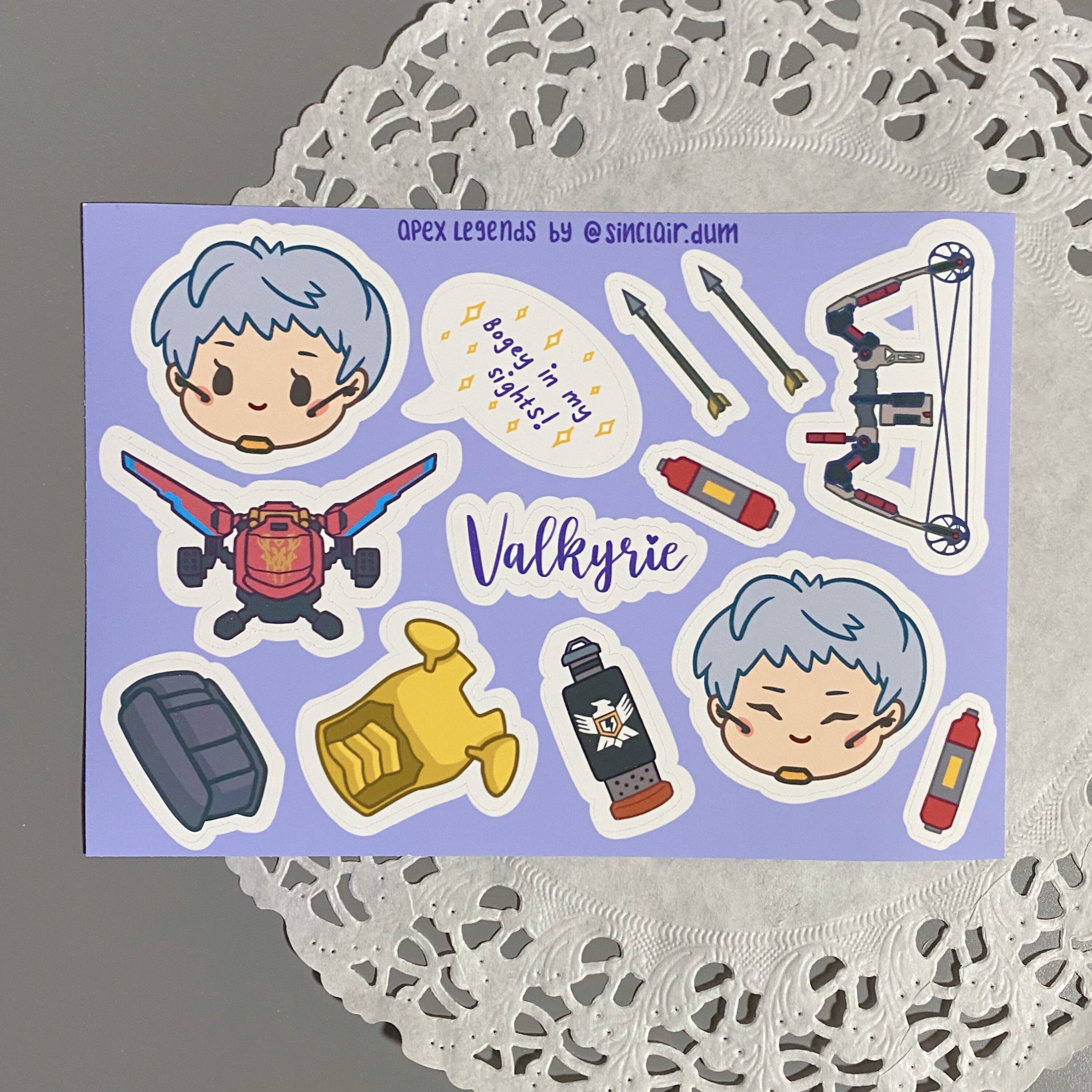 Apex Legends Valkyrie Sticker Sheet - Etsy Australia