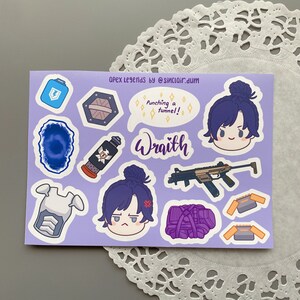 Apex Legends Wraith Sticker Sheet - Etsy