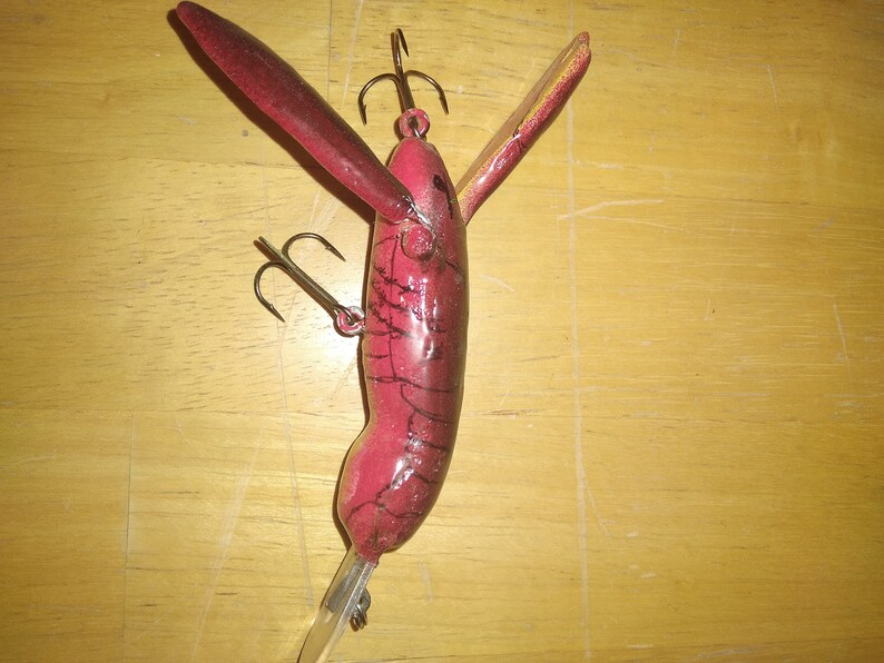 Handmade Fishing Lure Floating/diving Crayfish Crankbait - Etsy