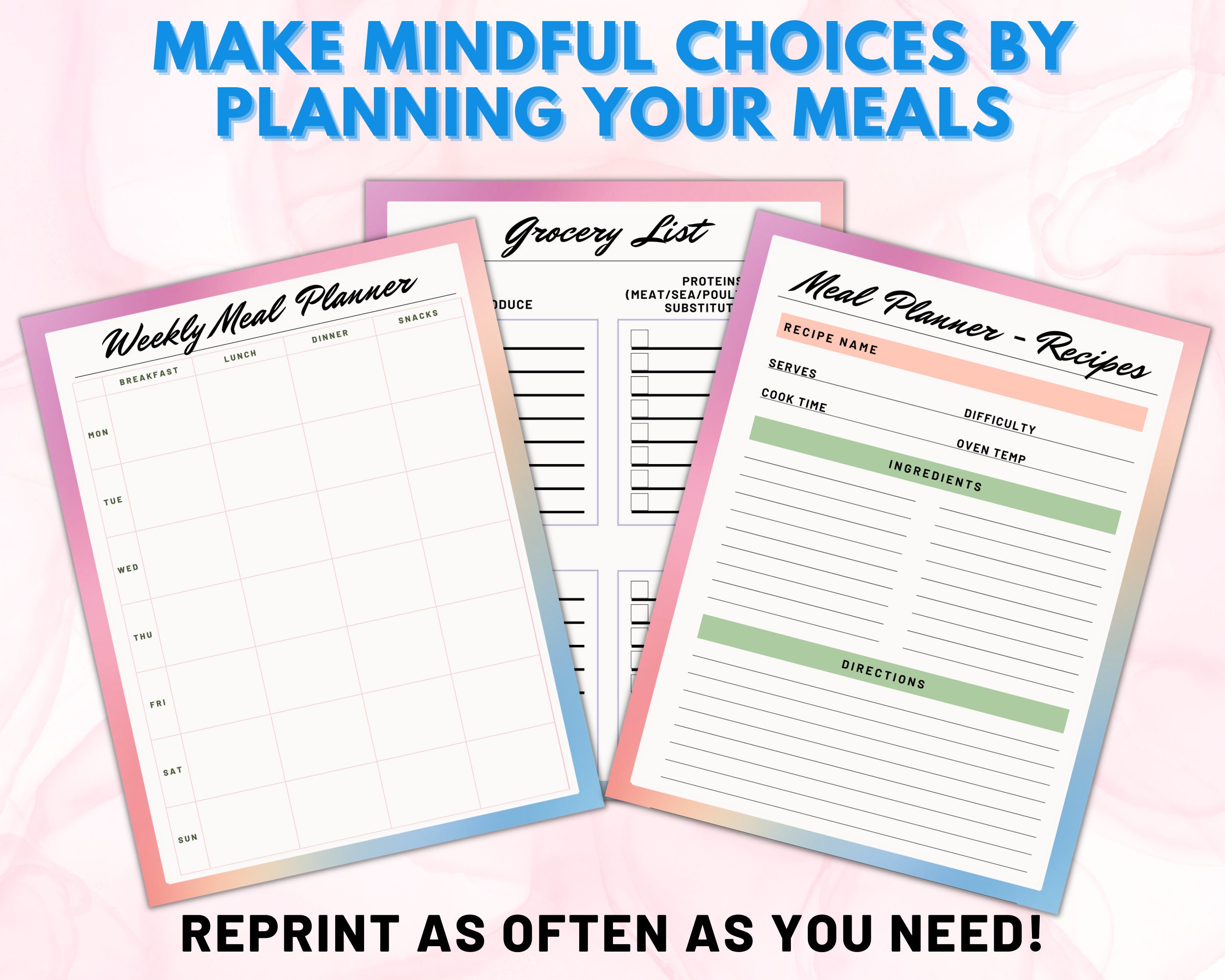 Digital Weightloss Journal, Printable Weightloss Tracker, Digital ...