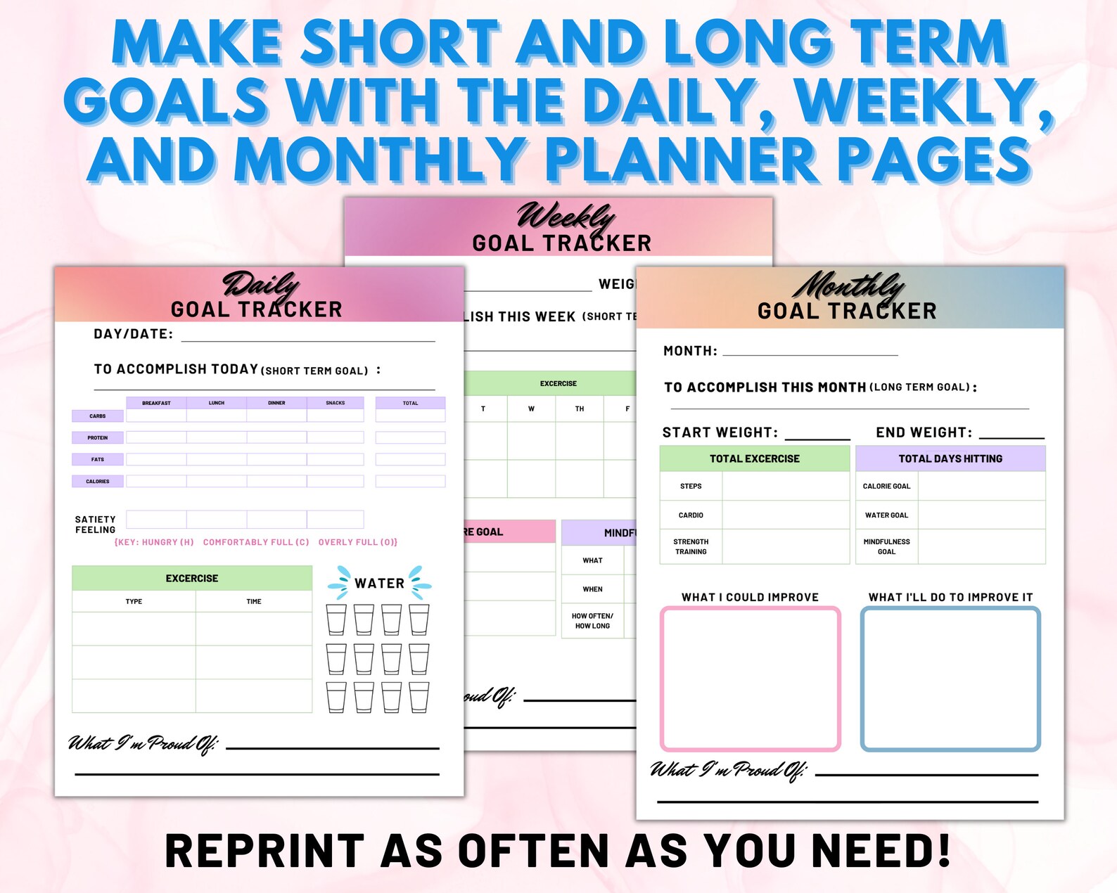Digital Weightloss Journal, Printable Weightloss Tracker, Digital ...