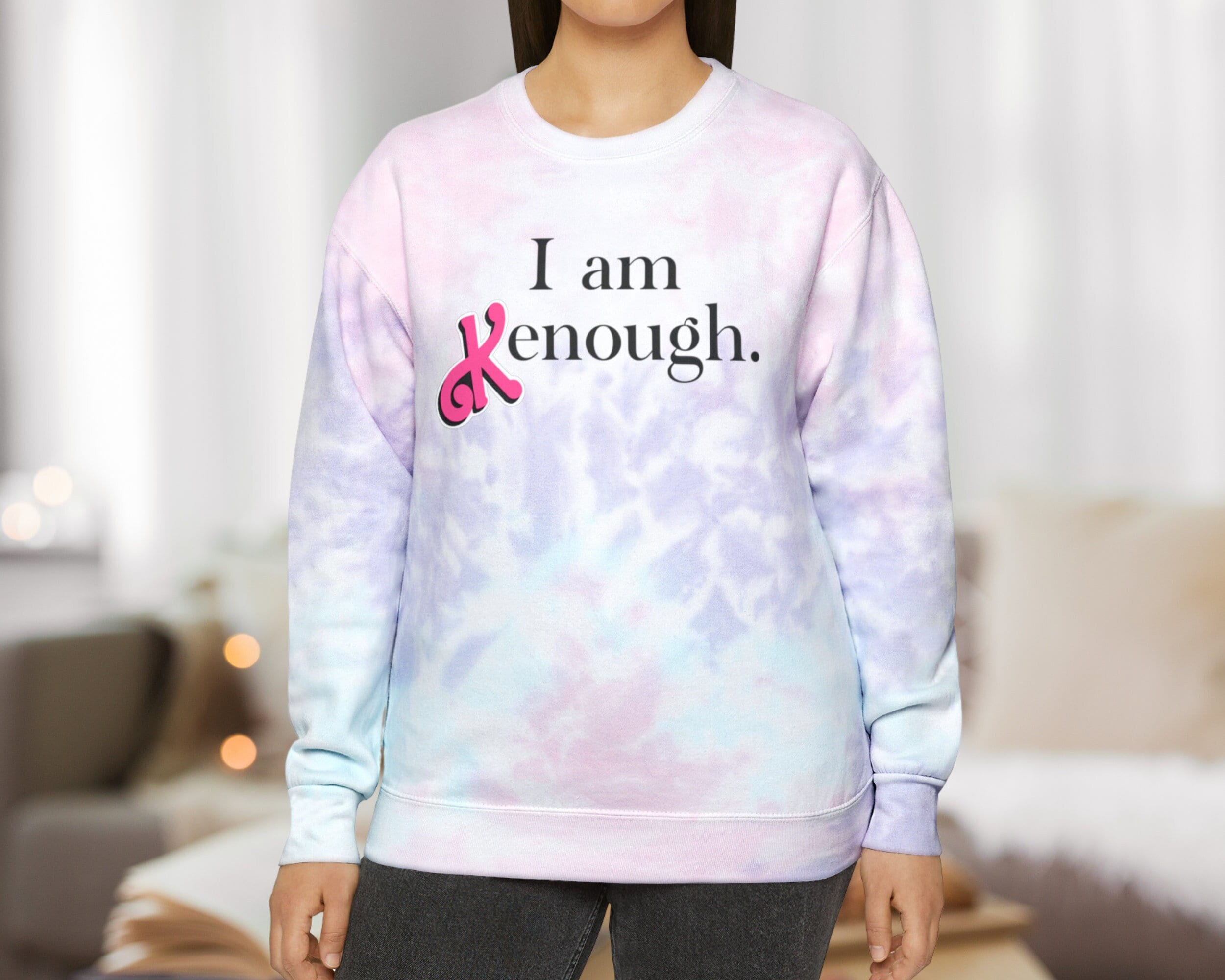 I Am Kenough Sweatshirt Barbie Movie, Barbie Movie Tie Dye Sweathshirt ...