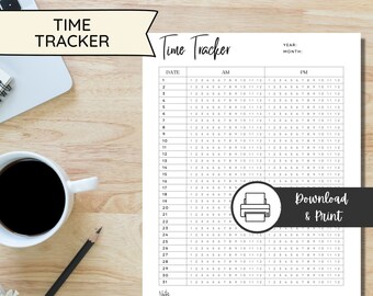 Work Log Printable. Time Spent Tracker. Time Log. Working - Etsy
