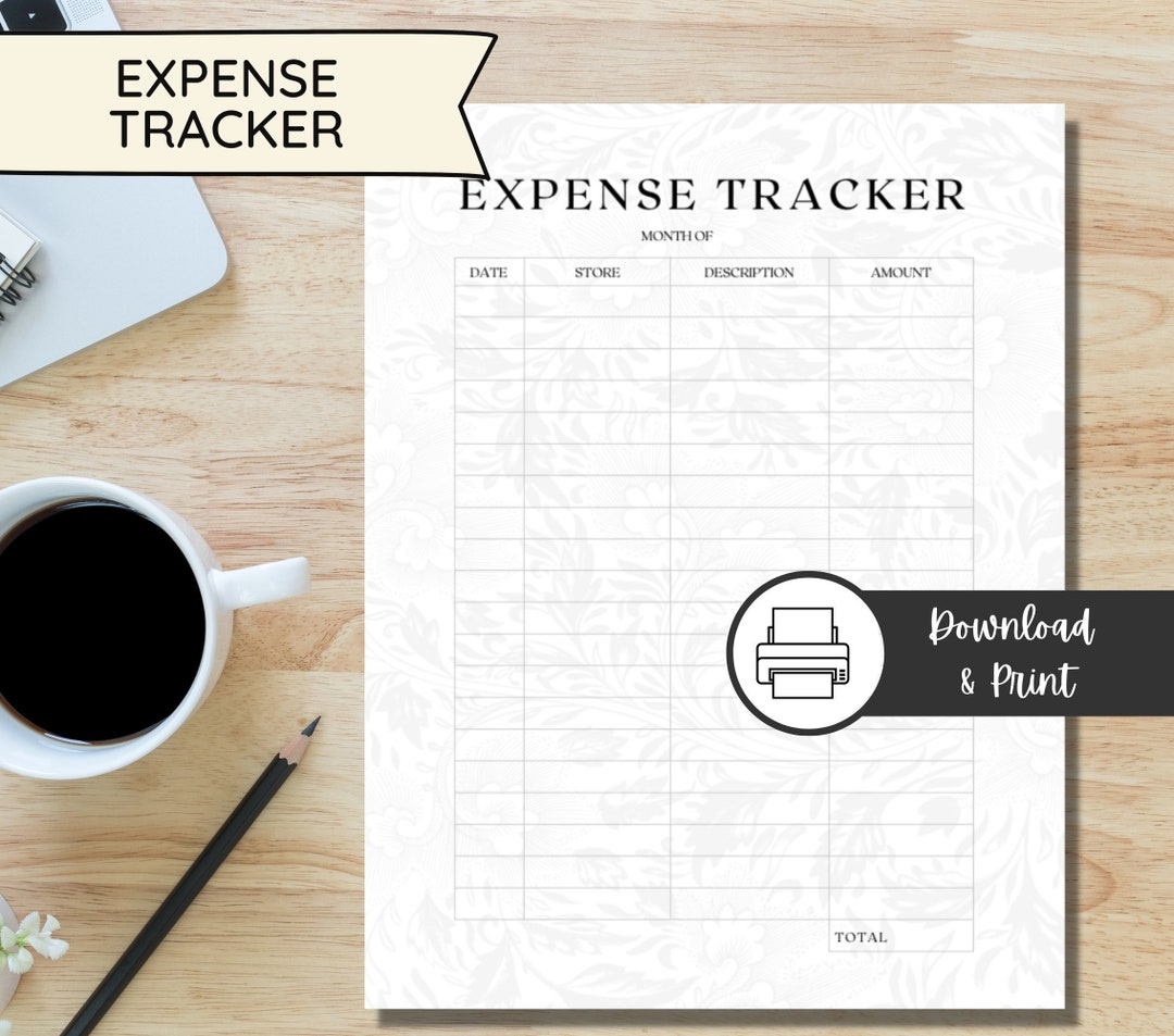 Daily Expense Tracker Printable Weekly Expense Tracker - Etsy