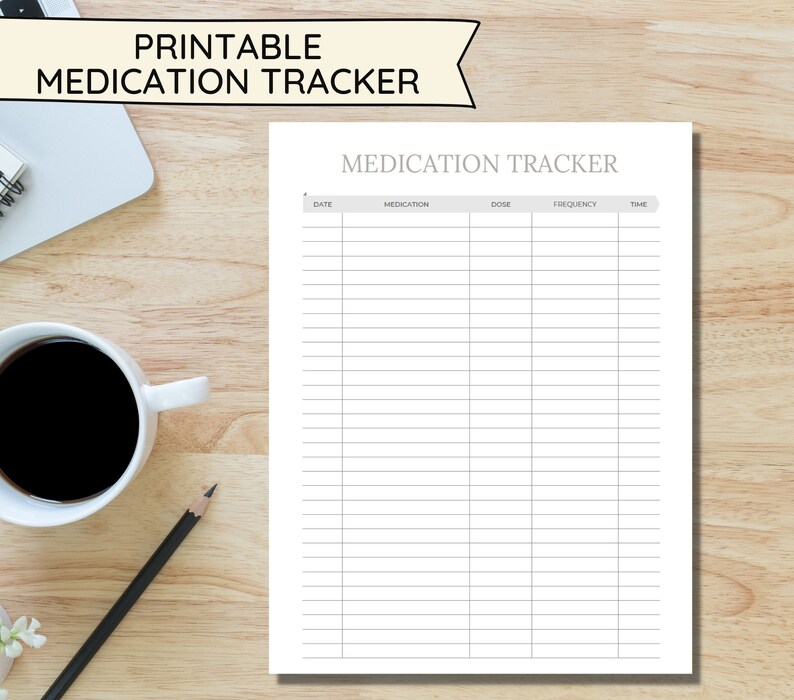 Medication Tracker Undated Note List Daily Caregiver - Etsy