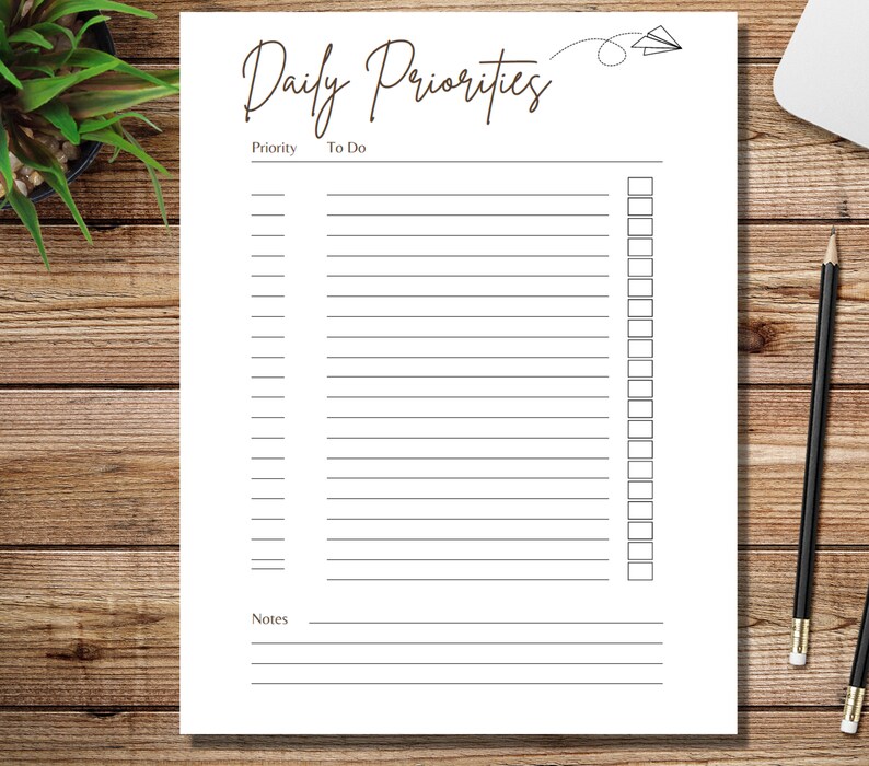 Printable to Do List | Task List | Productivity Planner | Daily to Do ...
