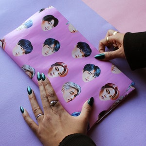 BTS Boy With Luv Wrapping Paper | BTS Boy With Luv Gift Wrap | BTS ...