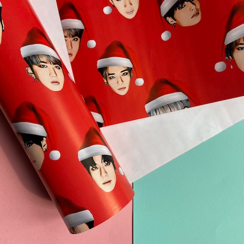 Stray Kids Christmas Wrapping Paper Stray Kidsxmas Gift Wrap - Etsy