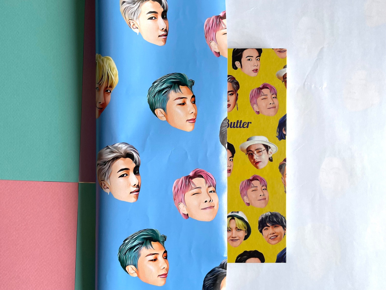 BTS Member Wrapping Paper Bundle BTS Member Gift Wrap Bundle - Etsy