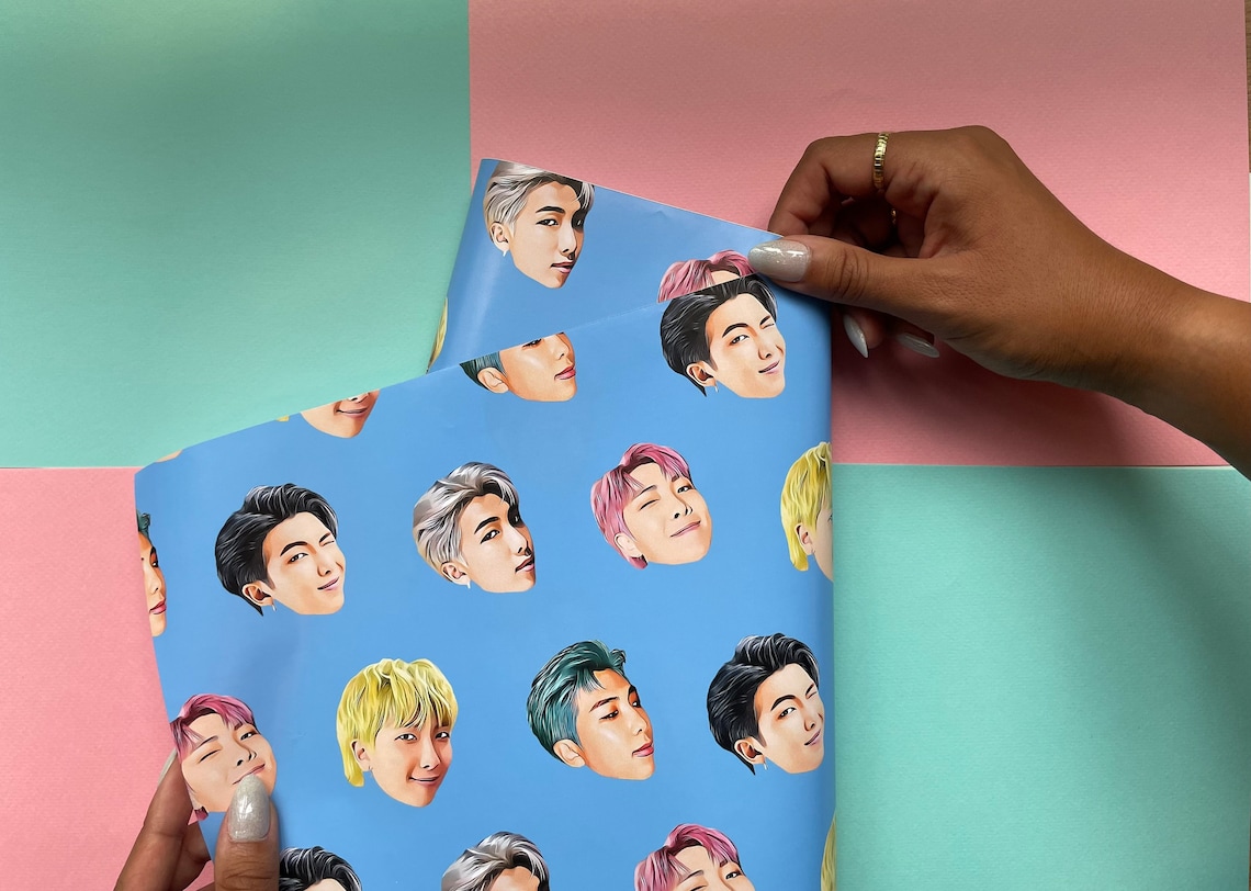 BTS Rm Wrapping Paper BTS Kim Namjoon Gift Wrap BTS - Etsy