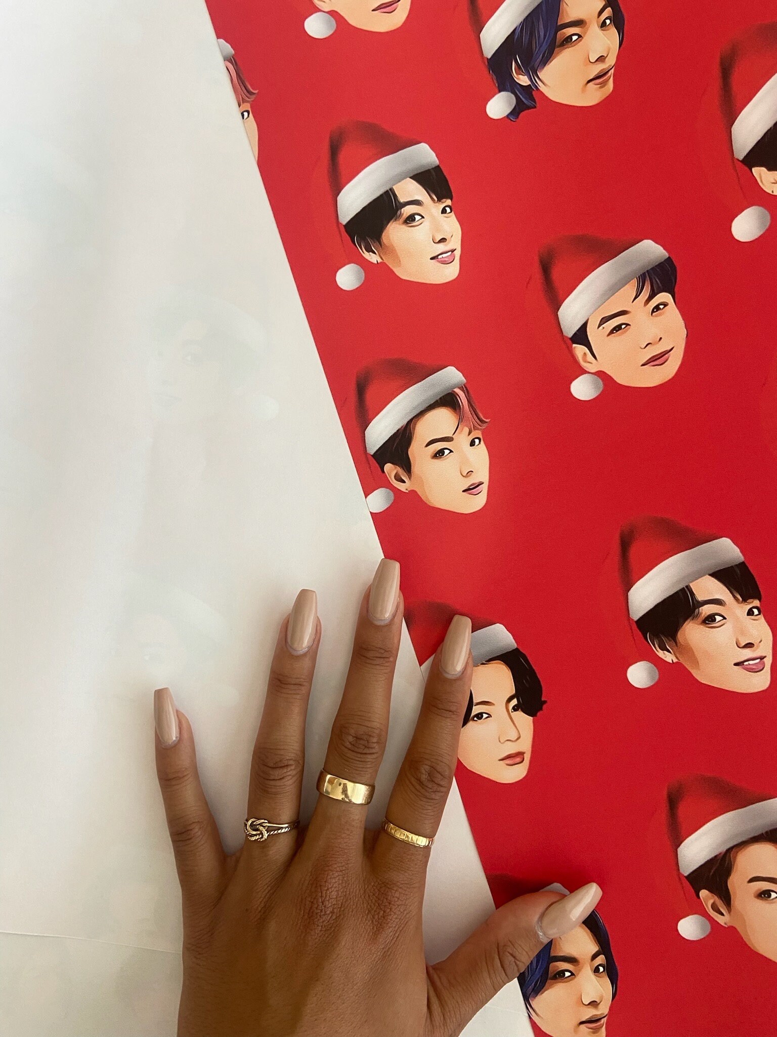 BTS Jungkook Christmas Wrapping Paper | Jungkook Xmas Gift Wrap | K-pop ...
