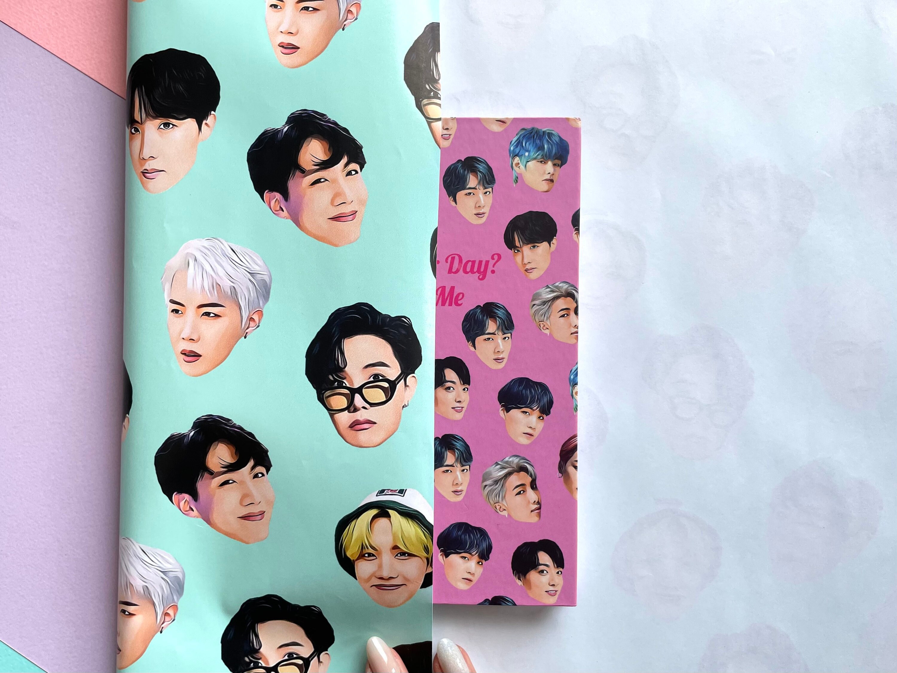 BTS Member Wrapping Paper Bundle | BTS Member Gift Wrap Bundle | BTS ...