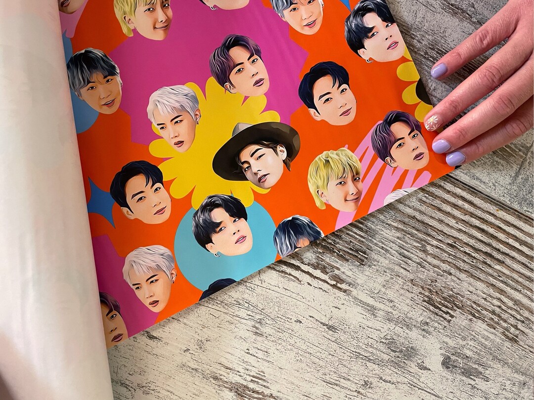 BTS Permission to Dance Wrapping Paper | BTS PTD Gift Wrap | K-pop Gift ...