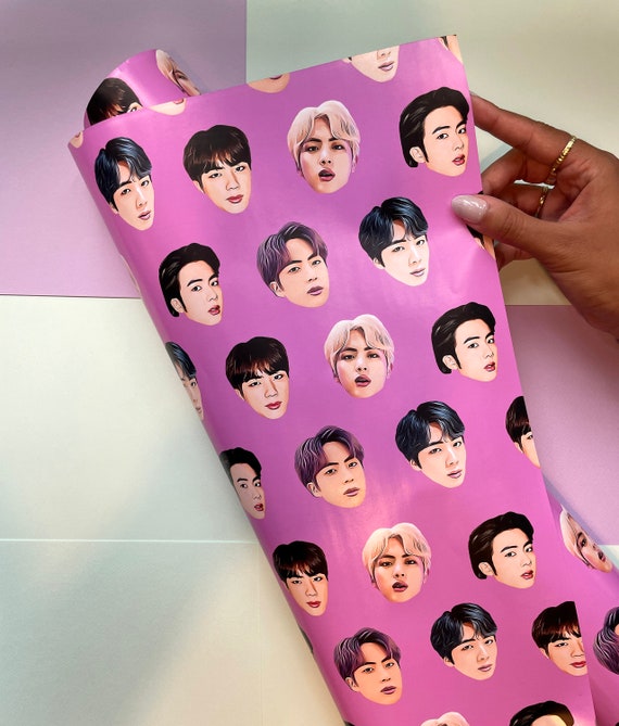 BTS Jin Wrapping Paper BTS Jin Gift Wrap BTS Birthday Gift - Etsy