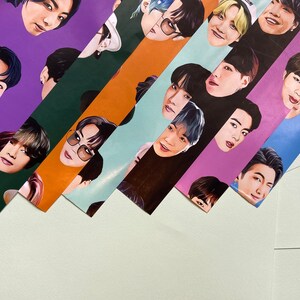 BTS Member Wrapping Paper Bundle | BTS Member Gift Wrap Bundle | BTS ...