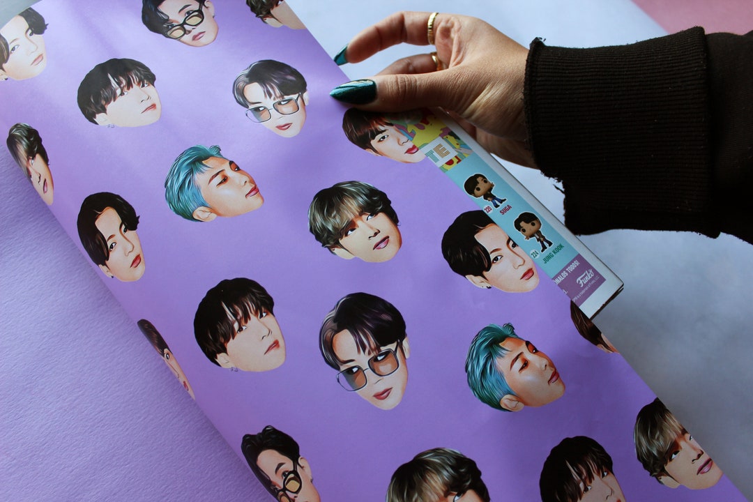 BTS Dynamite Wrapping Paper | BTS Dynamite Gift Wrap | BTS Birthday ...