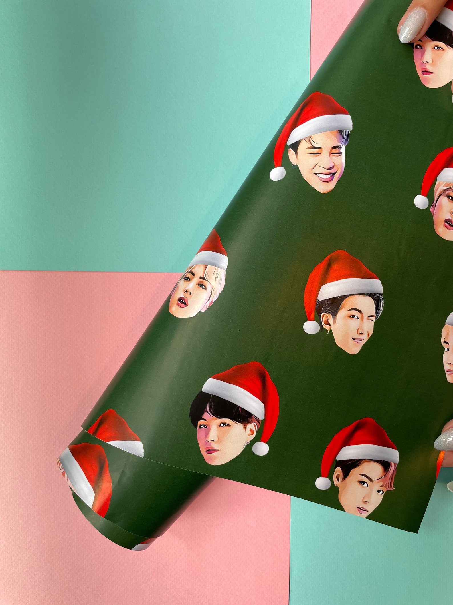 Bundle: BTS Christmas Wrapping Paper BTS Christmas Gift Wrap - Etsy UK