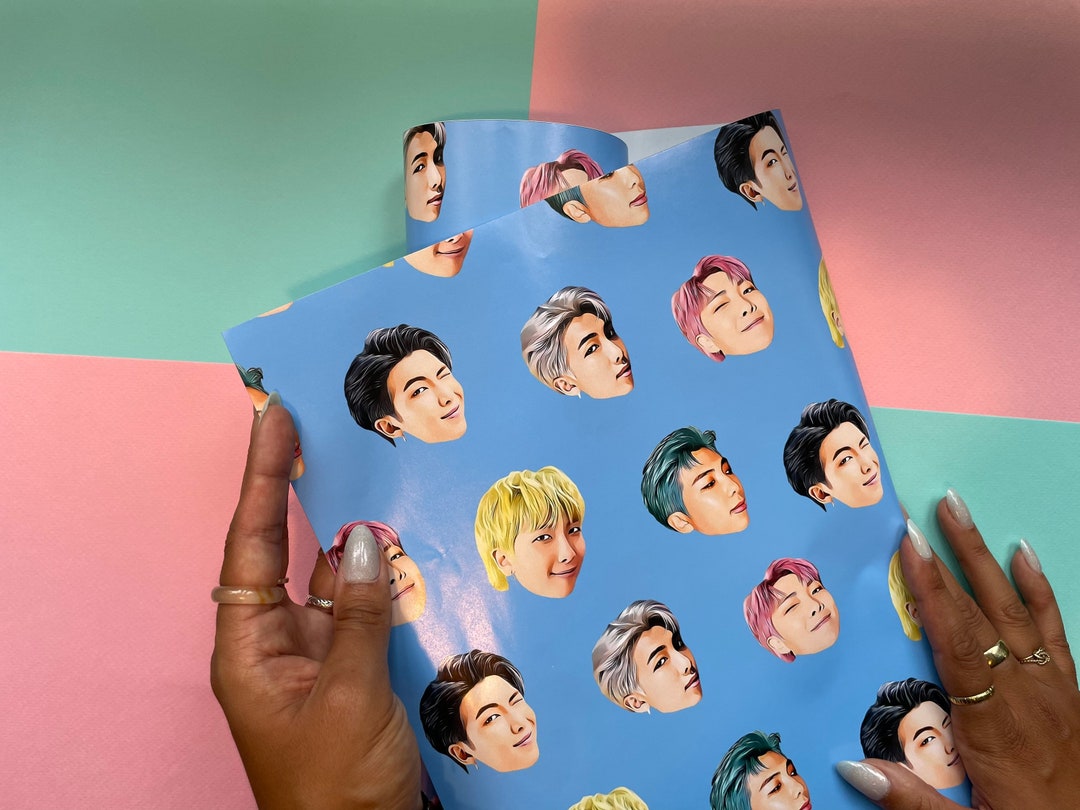 BTS Rm Wrapping Paper | BTS Kim Namjoon Gift Wrap | BTS Birthday Gift ...