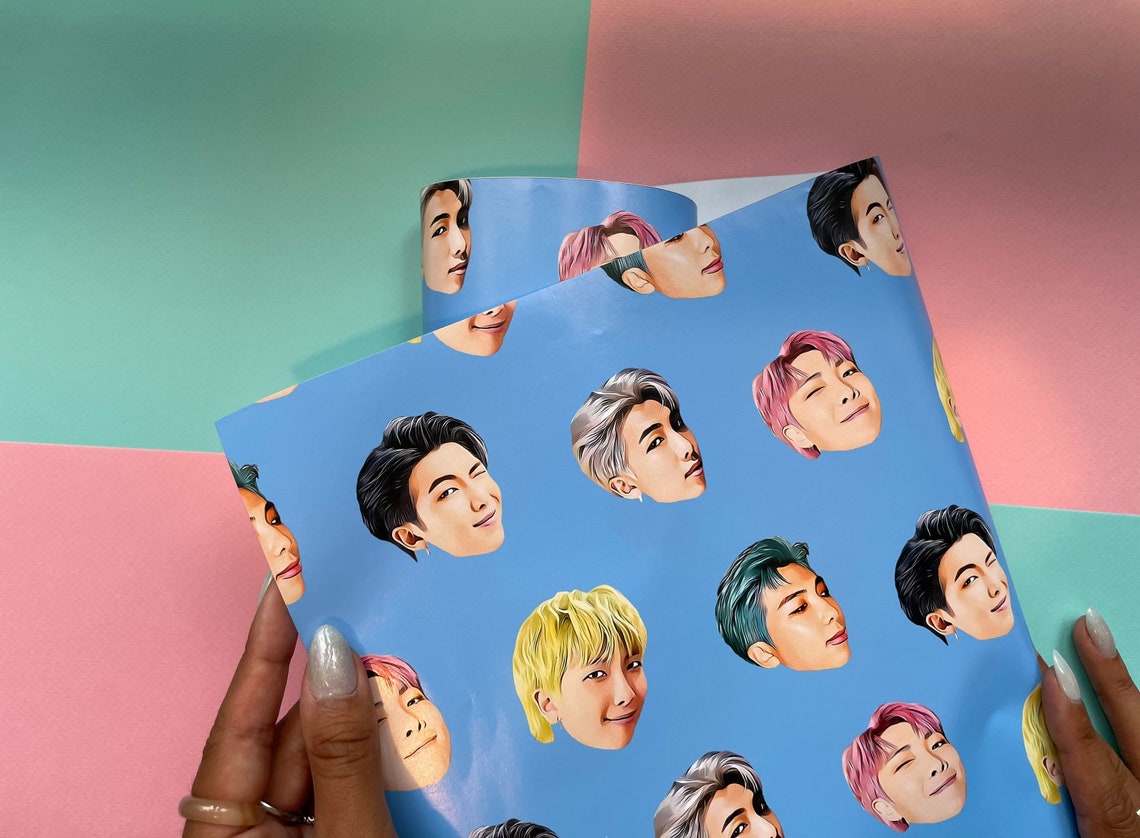 BTS Rm Wrapping Paper BTS Kim Namjoon Gift Wrap BTS - Etsy