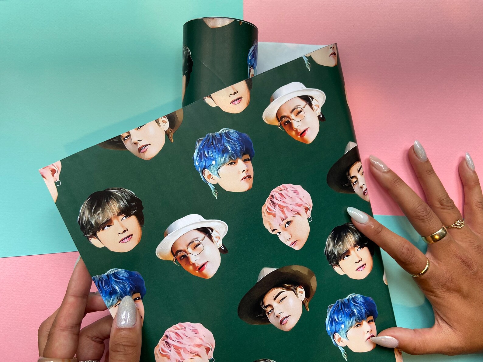 BTS Member Wrapping Paper Bundle BTS Member Gift Wrap Bundle - Etsy