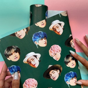 BTS Member Wrapping Paper Bundle | BTS Member Gift Wrap Bundle | BTS ...