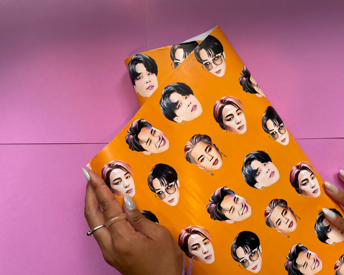 BTS Jimin Wrapping Paper BTS Jimin Gift Wrap BTS Birthday - Etsy