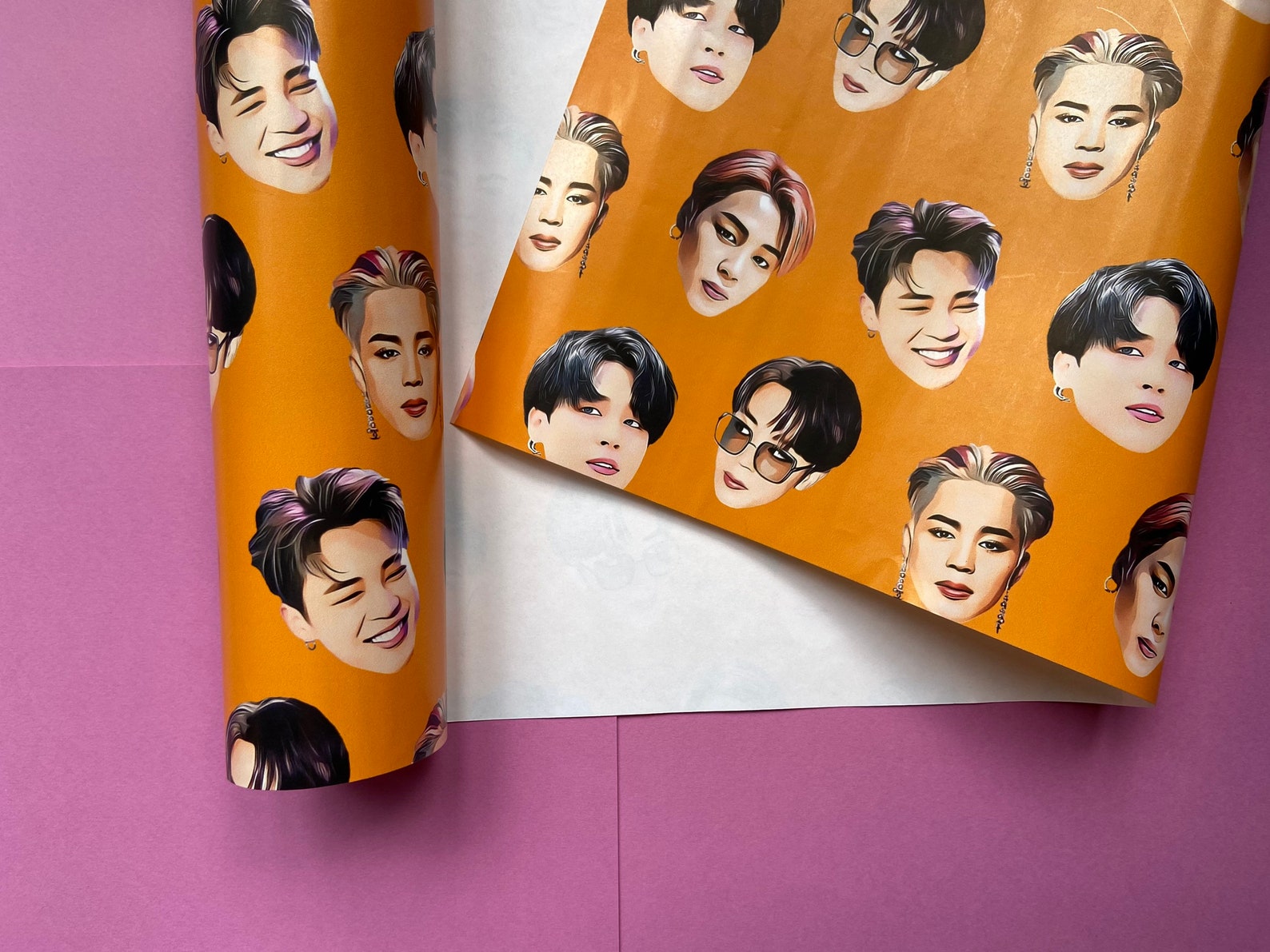 BTS Jimin Wrapping Paper BTS Jimin Gift Wrap BTS Birthday - Etsy
