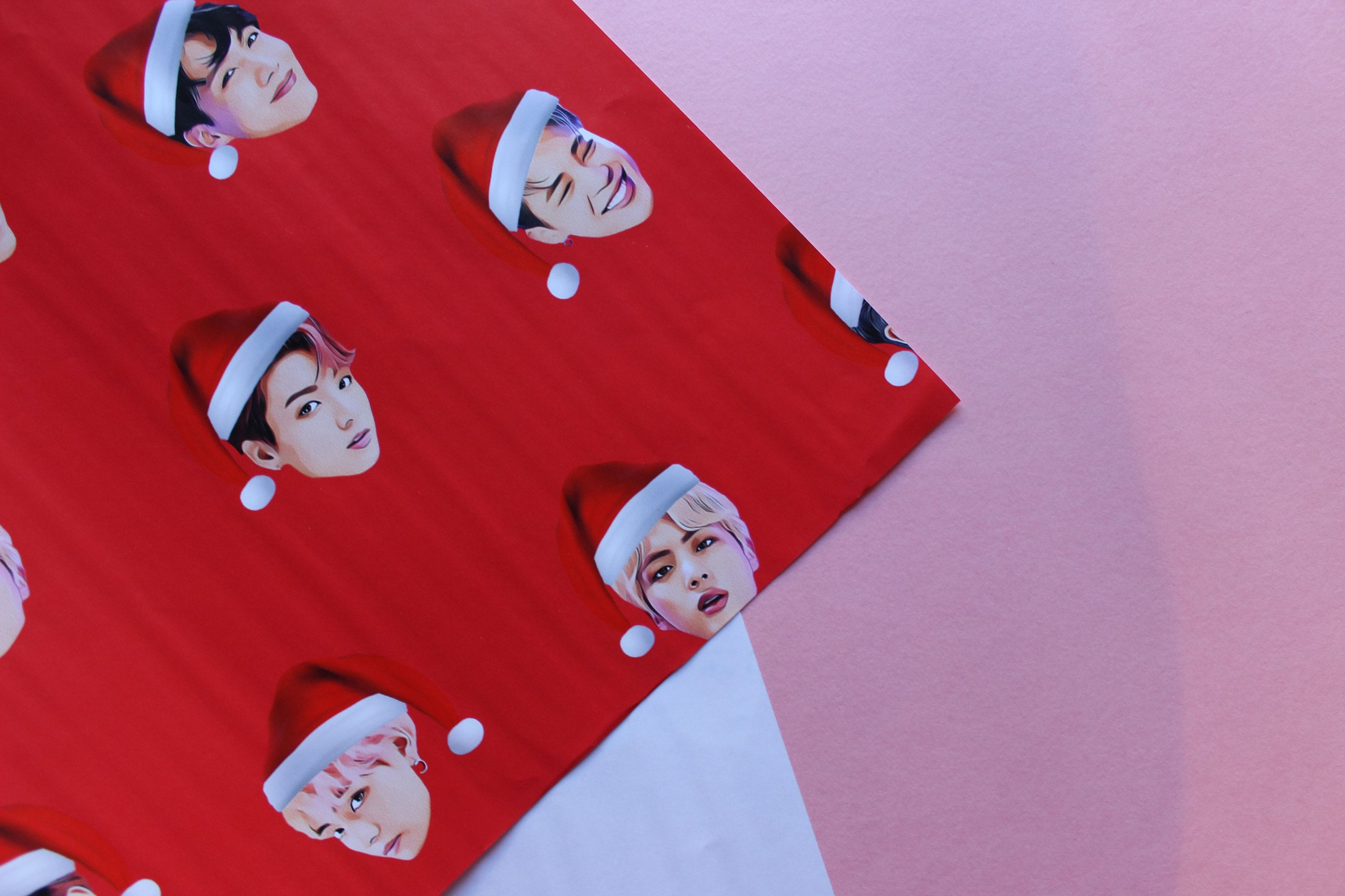 Bundle: BTS Christmas Wrapping Paper BTS Christmas Gift Wrap - Etsy UK