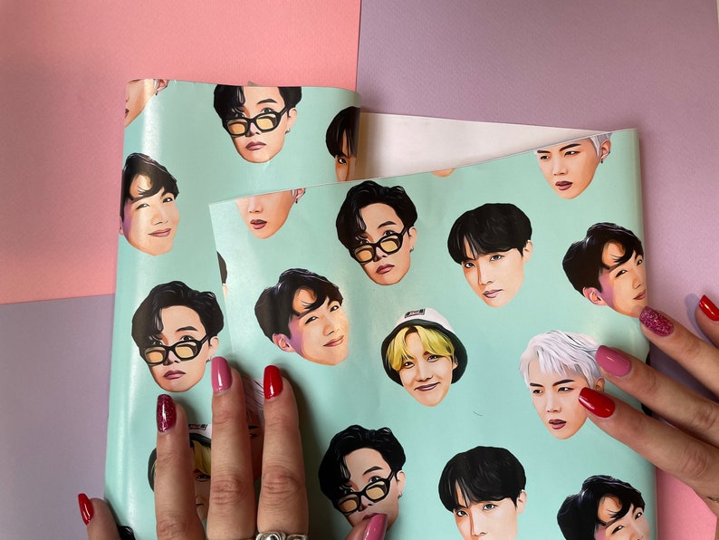 BTS J Hope Wrapping Paper | BTS J Hope Gift Wrap | BTS Birthday Gift ...