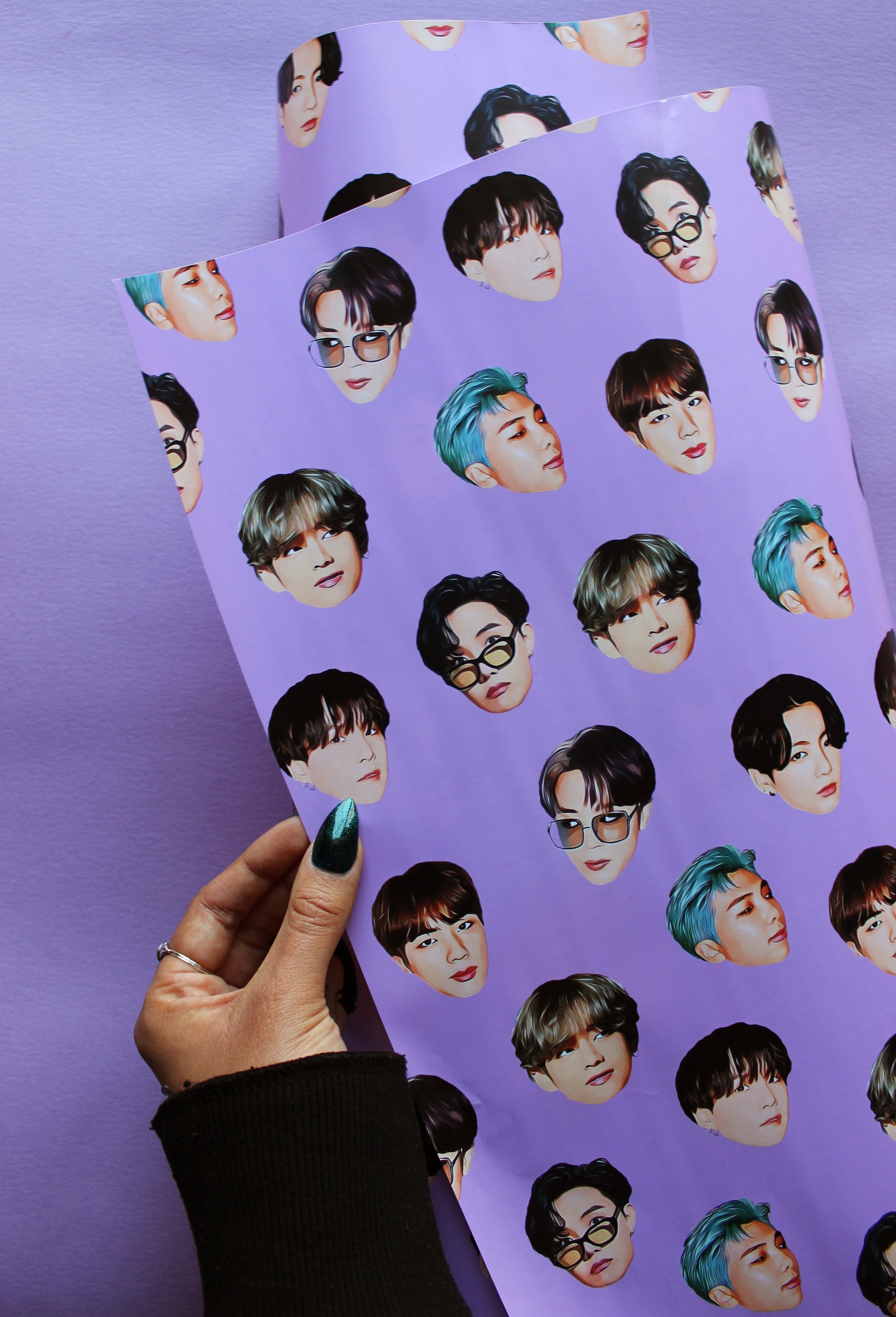 BTS Dynamite Wrapping Paper | BTS Dynamite Gift Wrap | BTS Birthday ...