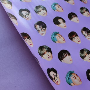 BTS Dynamite Wrapping Paper | BTS Dynamite Gift Wrap | BTS Birthday ...