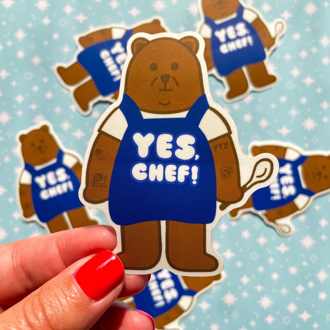 Bear Chef Sticker - Etsy