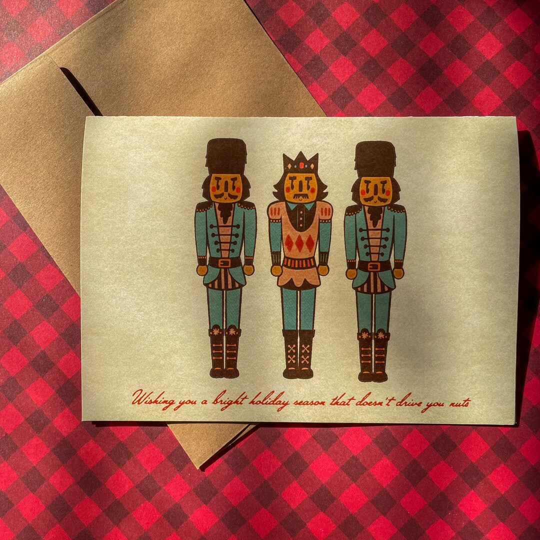 Nutcracker Holiday Card - Etsy