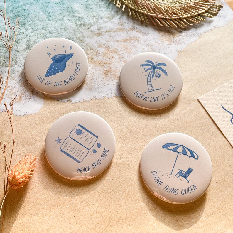 Coastal Bachelorette Merit Badges - Etsy