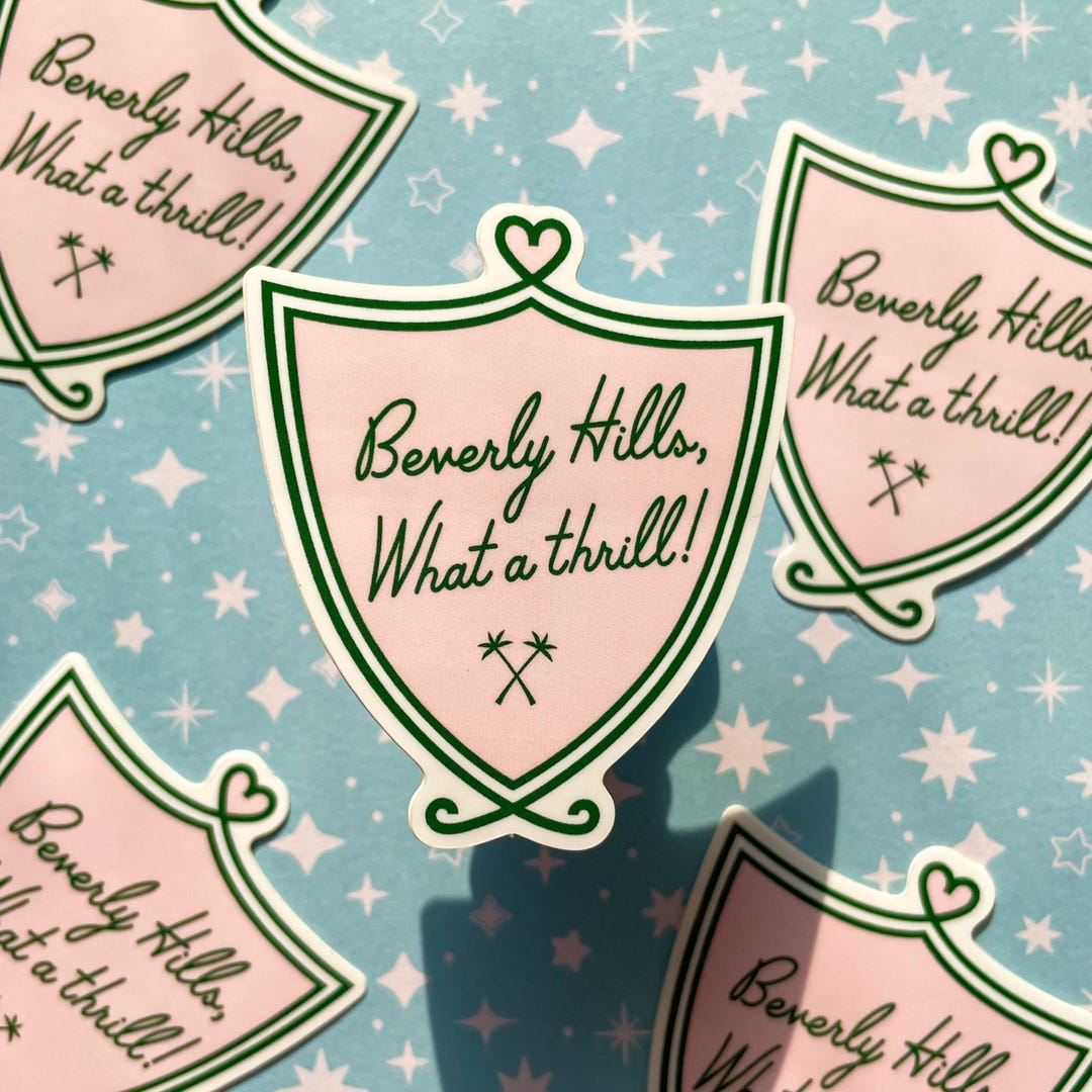 Beverly Hills Sticker - Etsy