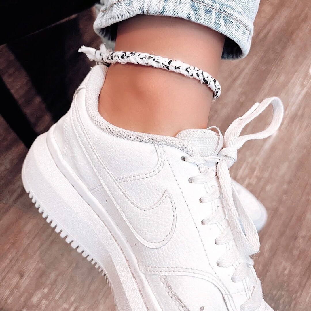 Bandana Anklet, Cotton Braided Anklet, Beach Jewelry, Colorful Jewelry ...