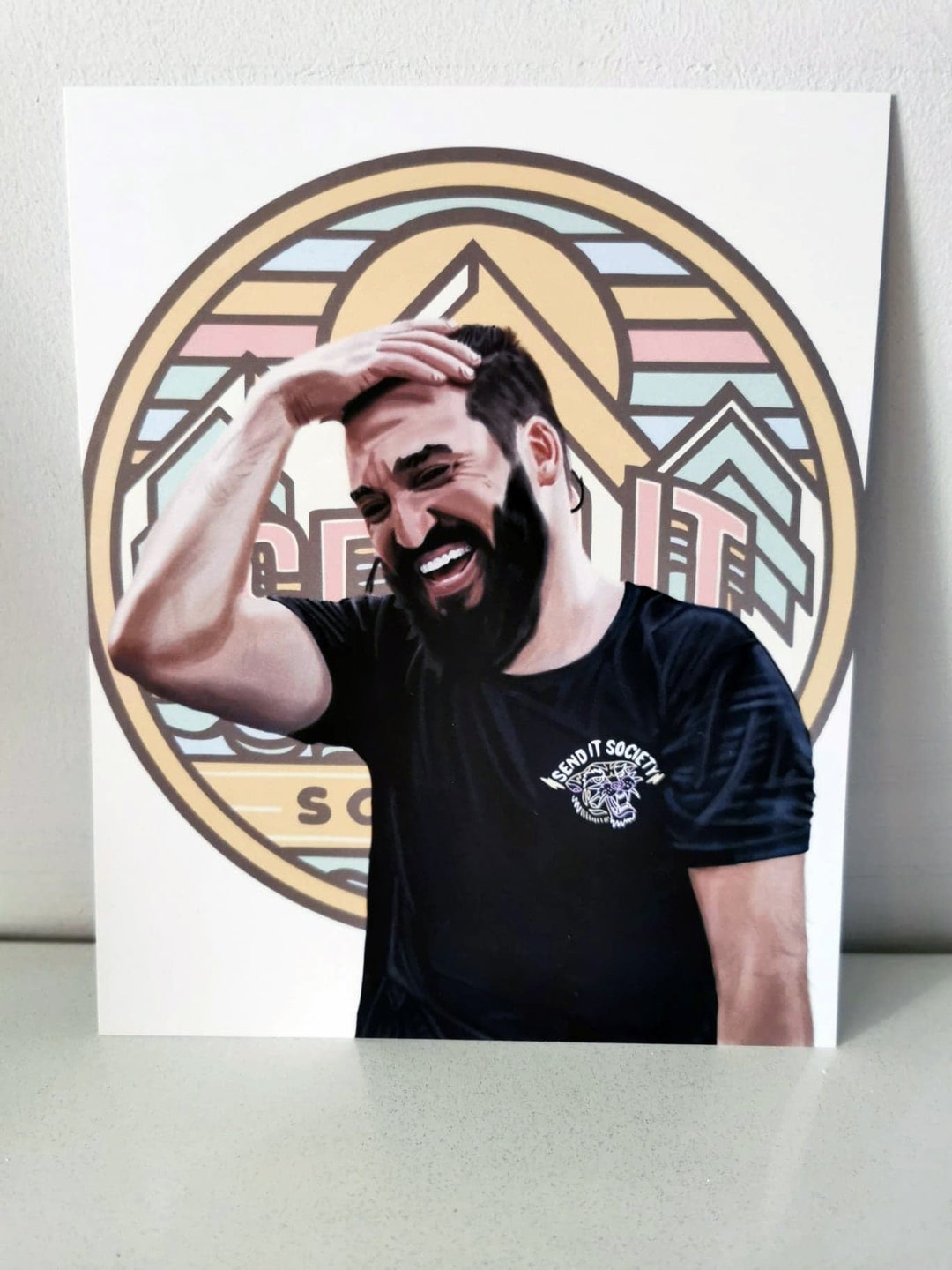 Elton Castee TFIL Send It Society Art Print - Etsy