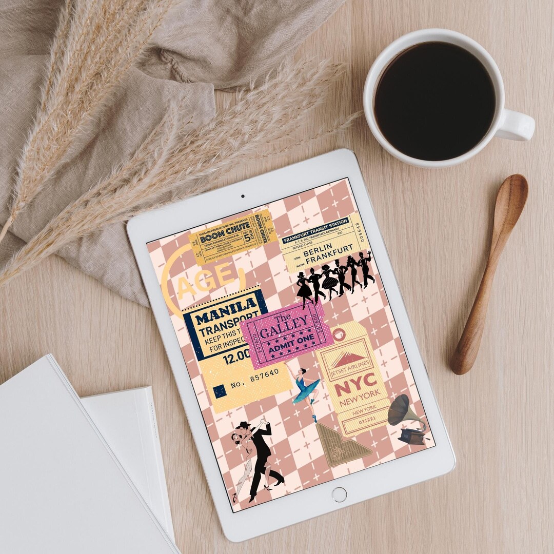 Golden Age Printable vintage Pattern instant Download iPad - Etsy