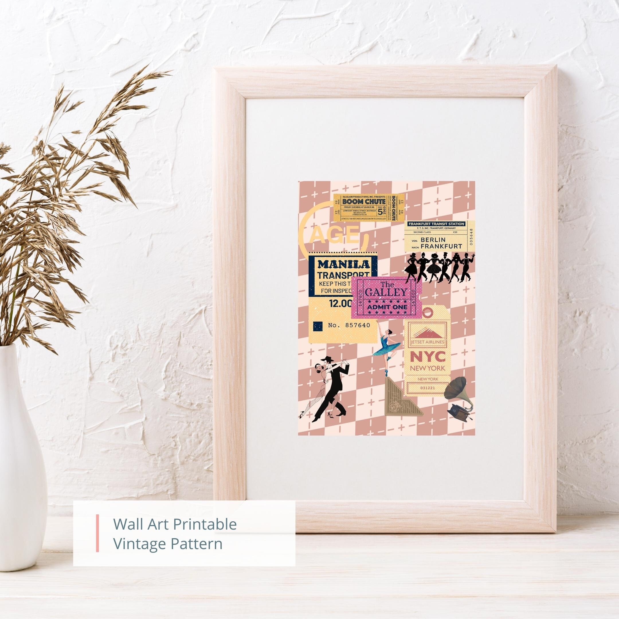 Golden Age Printable vintage Pattern instant Download iPad - Etsy