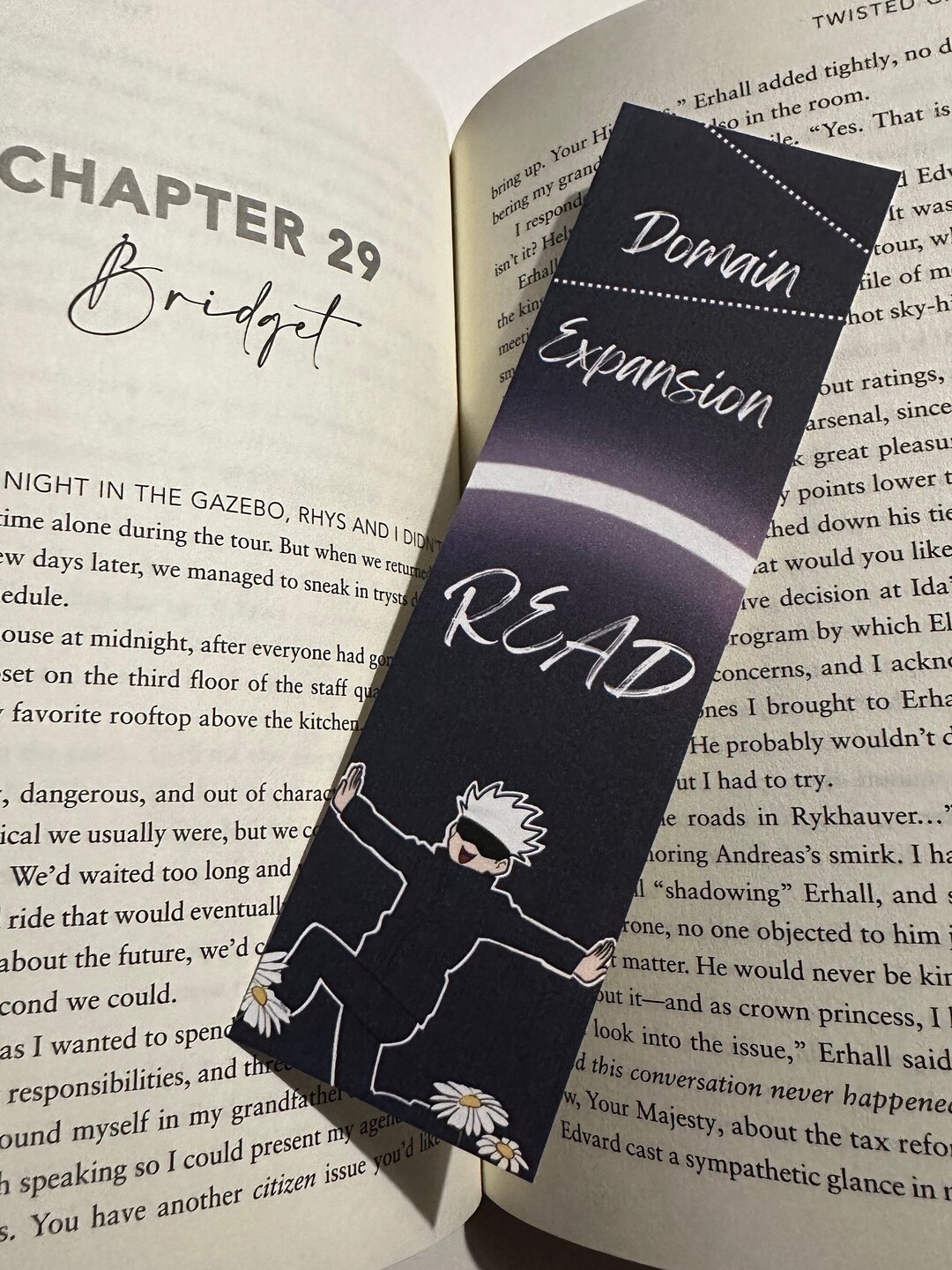 Gojo Domain Expansion : READ Bookmark - Etsy