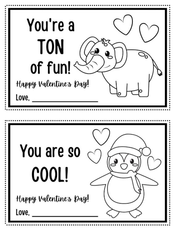 Valentines Day, Crafts, Kids Coloring Valentines Day, Valentine Cards ...