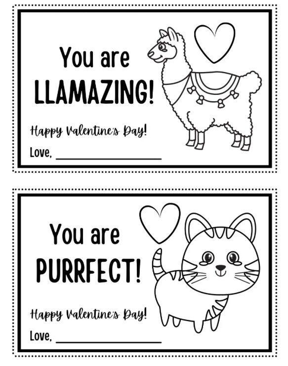 Valentines Day, Crafts, Kids Coloring Valentines Day, Valentine Cards ...