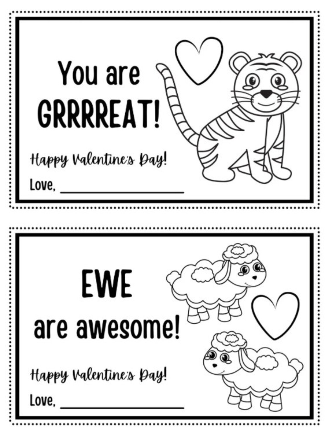 Valentines Day, Crafts, Kids Coloring Valentines Day, Valentine Cards ...