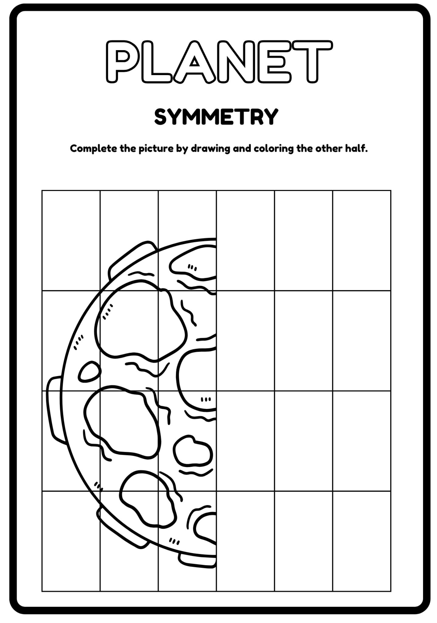 Space Coloring Activity Workbook - Etsy