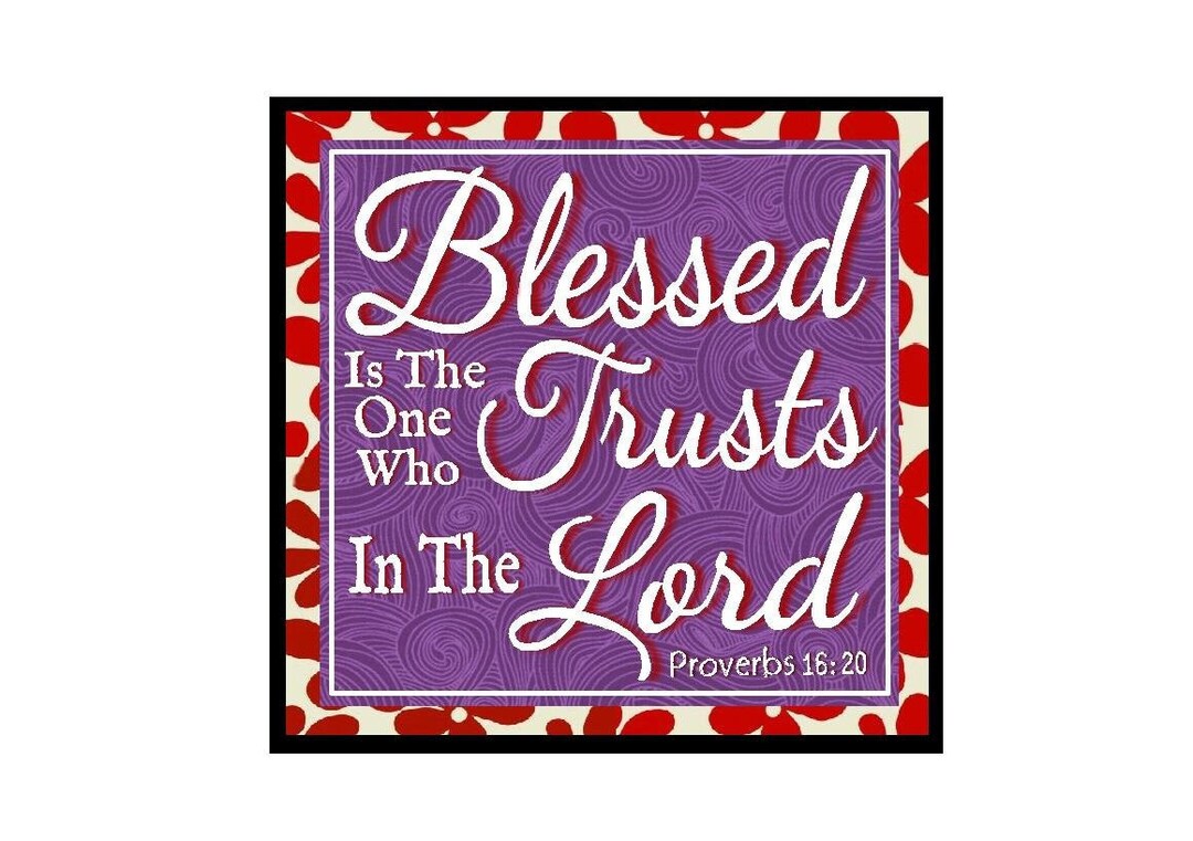 Christian Gifts | Bible Verse Decor Magnet | Blessed is the One Who ...