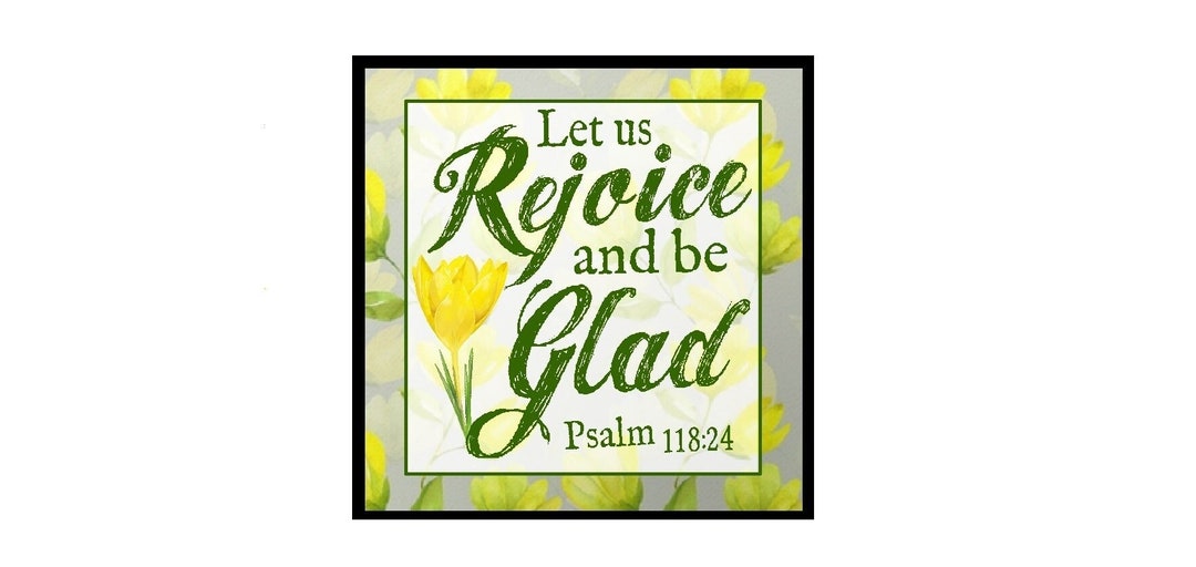 Christian Gifts, Bible Verse Magnet, Let Us Rejoice and Be Glad, Church ...