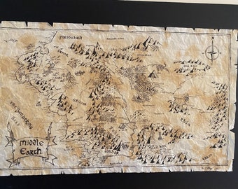 Middle Earth Map - Etsy