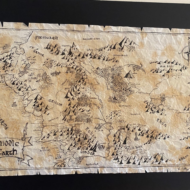 Middle Age Map - Etsy