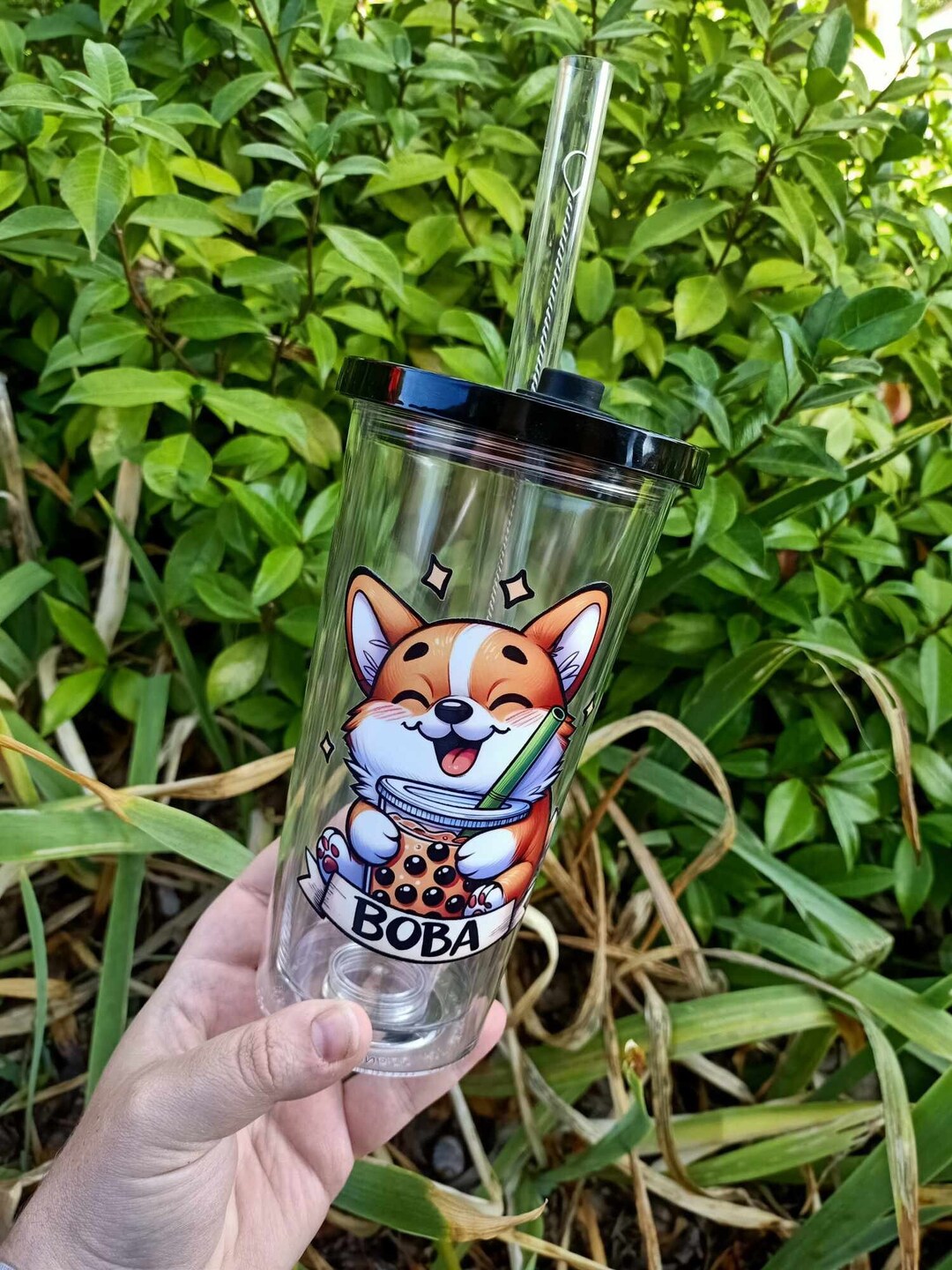 Reusable Bubble Tea Cup, Personalised Boba Cup, Boba, Tumbler 550ml - Etsy
