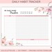 Flower Habit Tracker Printable Daily Habit Tracker Printable Habit ...